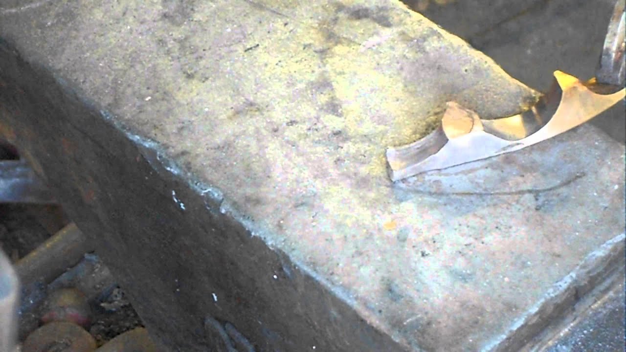 Forging A Bronze Guard from a Bearing Retainer - YouTube