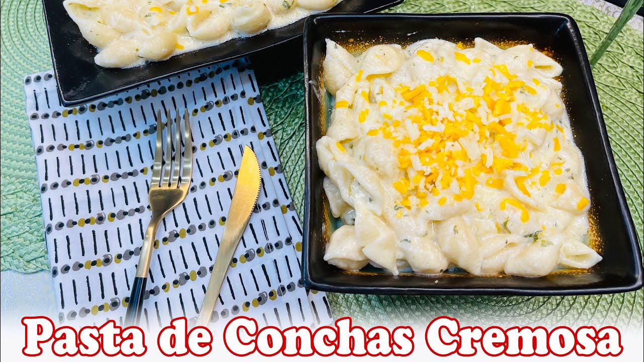 Pasta de Conchas Cremosa receta casera - YouTube