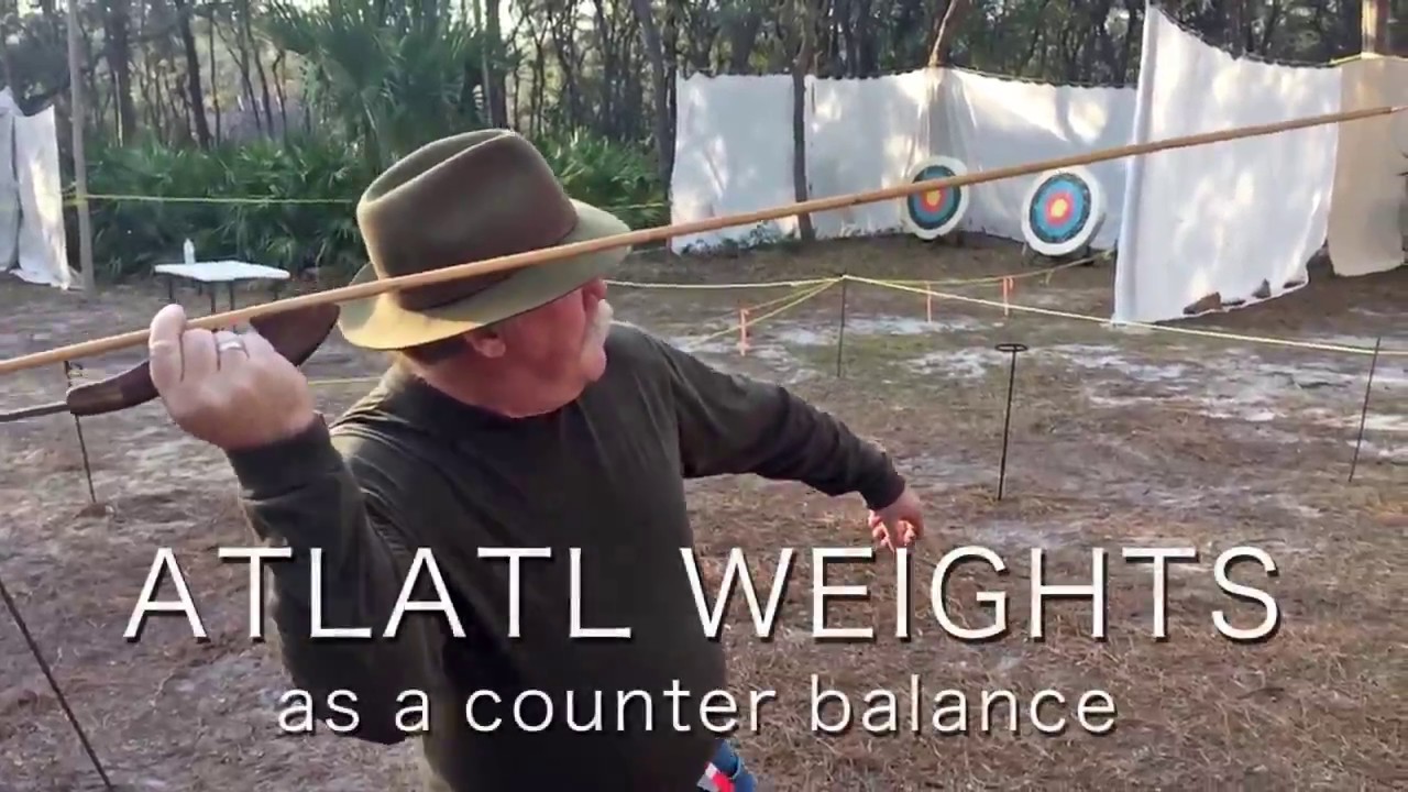 Atlatl Weights as a Counter Balance - YouTube