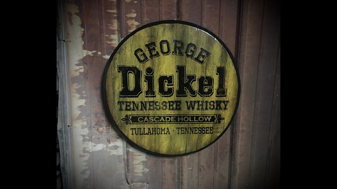 Hand Painted George Dickel Bourbon Sign hand painted on a REAL used ...