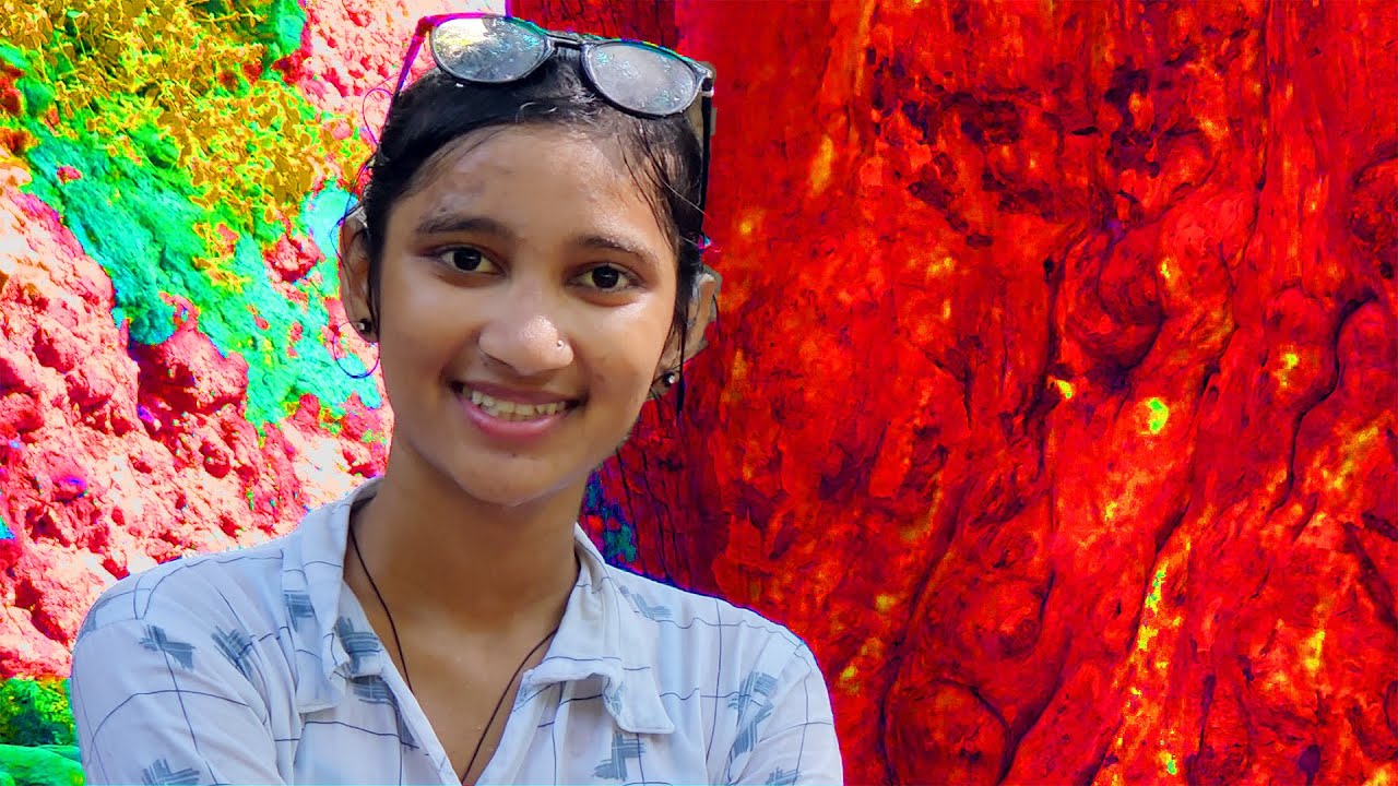 TYPICAL INDIAN GIRL VISITS BEAUTIFUL WATERFALL : सुंदर धबधबा - YouTube