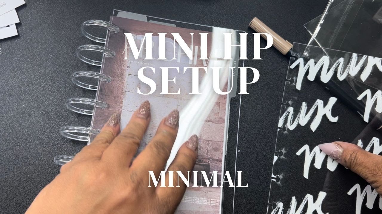 MINI HP PLANNER SET UP | MINIMAL PLANNER SET UP - YouTube