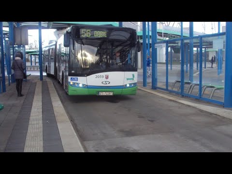 Linia 56 Szczecin Basen Górniczy - Dąbie Osiedle Solaris Urbino 18 III #2059