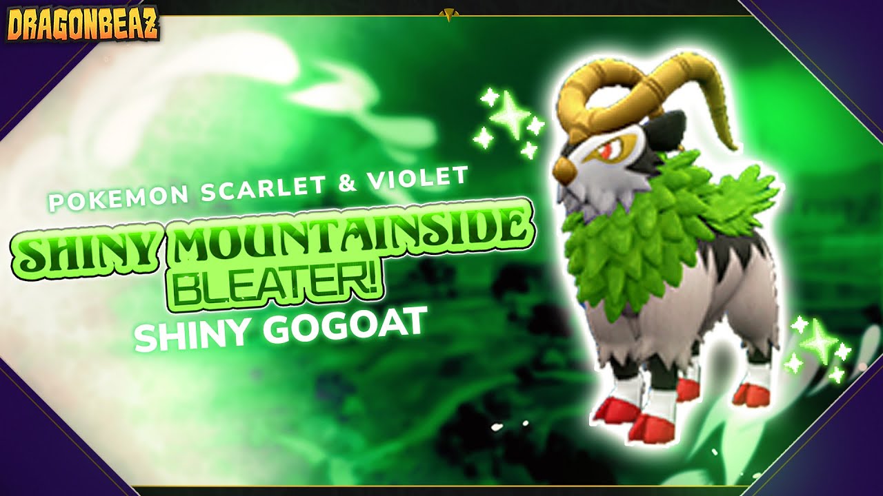 Shiny Mountainside Bleater! | Shiny Gogoat Reaction in Pokemon Scarlet ...