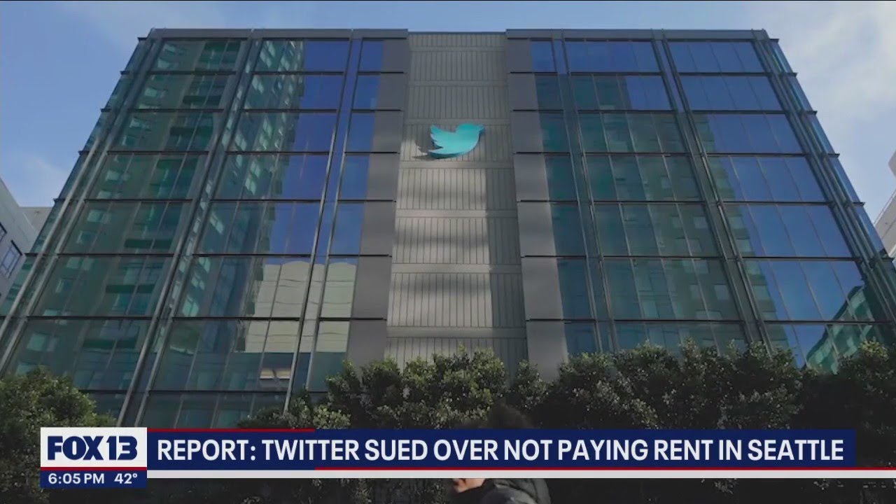 Twitter reportedly sued over not paying rent in Seattle | FOX 13 ...