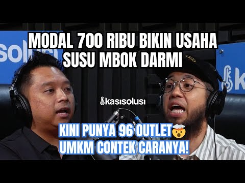 MODAL 700 RIBU BIKIN USAHA SUSU MBOK DARMI, KINI PUNYA 96 OUTLET😱KISAH BANGUN USAHA DARI NOL