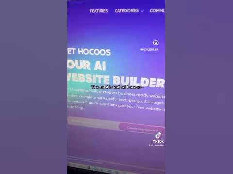How to create a website without designer | Hocoos AI website builder ...