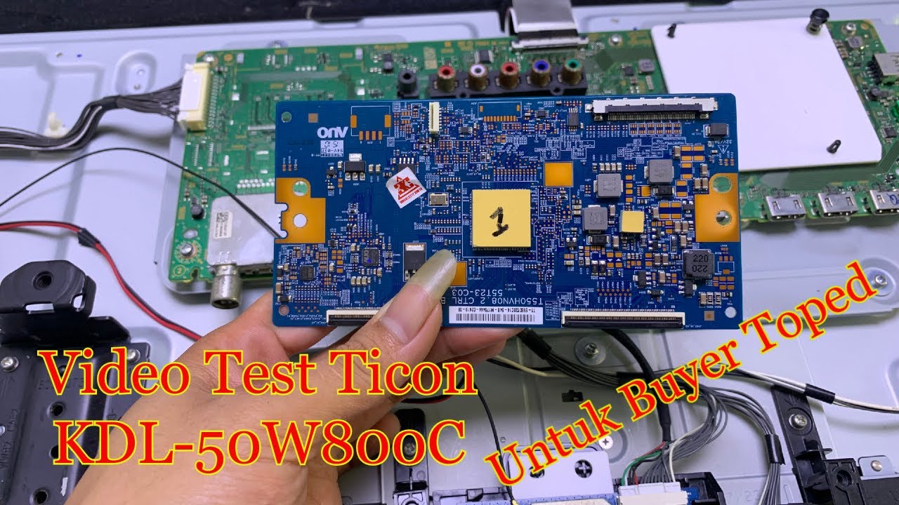 Test Ticon Tv Android Sony KDL-50W800C - YouTube