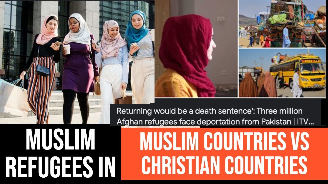 Muslims refugees in muslim countries vs in West - YouTube