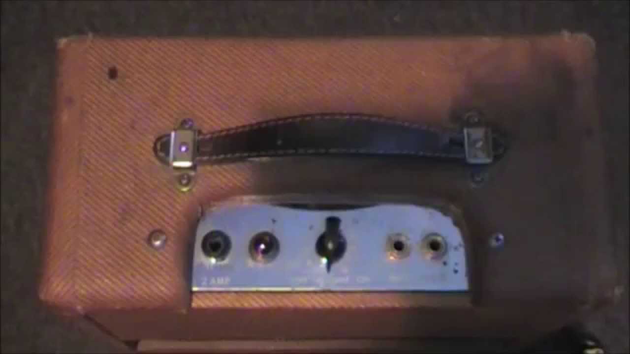Vintage 1963 Fender Champ Model 5F1 - YouTube