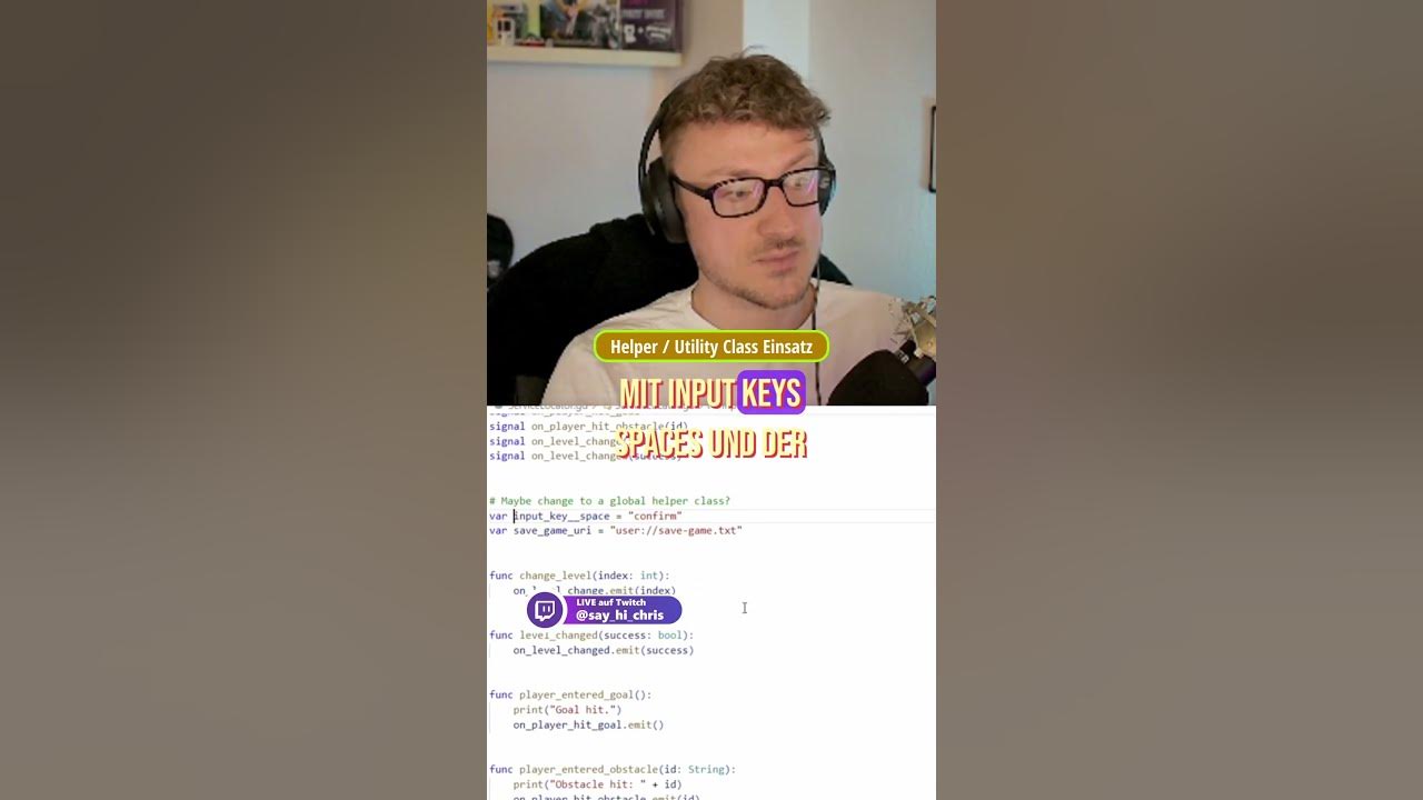 Livecoding 💡 Helper Class Im Einsatz Codingtutorial Codingtips Programmierenlernen Godot