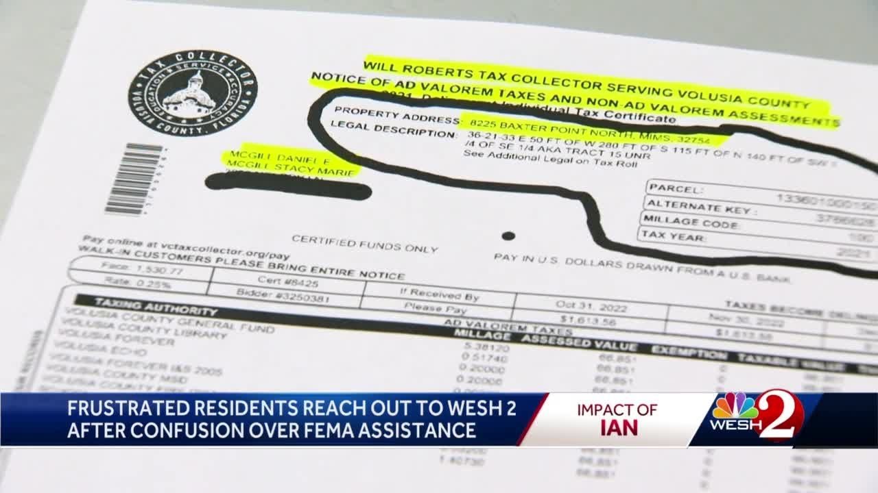 Central Florida residents experience FEMA application issues - YouTube