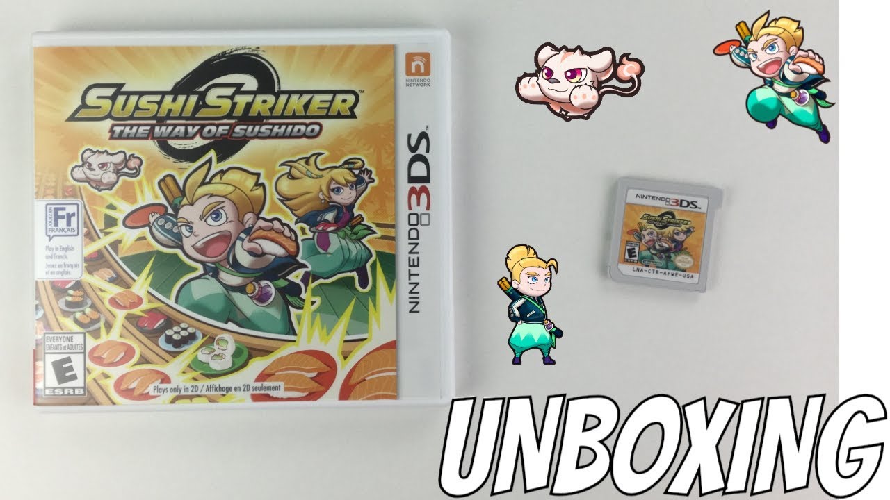 NINTENDO 3DS SUSHI STRIKER THE WAY OF THE SUSHIDO GAME UNBOXING - YouTube
