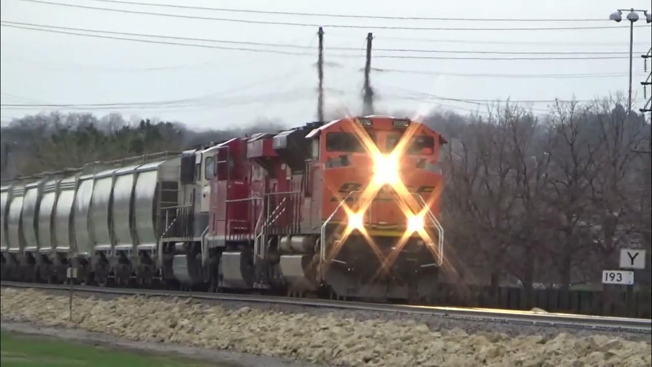 CP Work train plus NB empty sand train with BNSF ACE and Executive MAC April 22, 2022 - YouTube