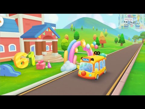 Baby Panda School Bus for Kids | Toy Factory | Play with car | Toy ...