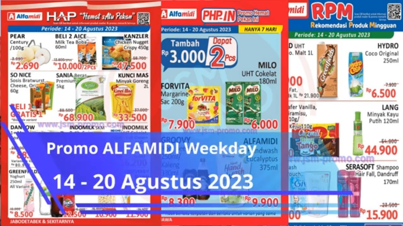 Promo Alfamidi Terbaru 14 - 20 Agustus || Promo Alfamidi HAP, RPM ...