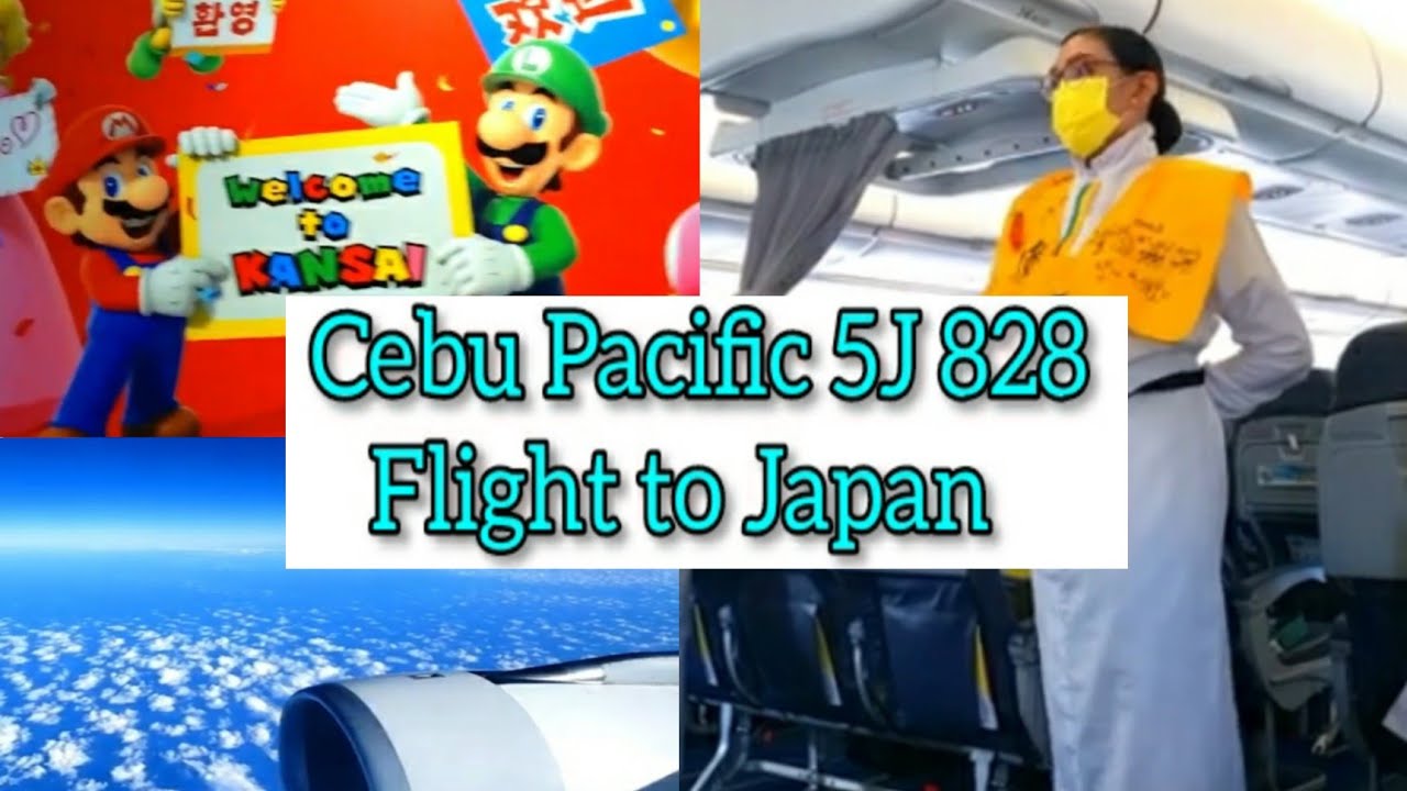 INSIDE CEBU PACIFIC 5J 828 FLIGHT TO JAPAN/ TRAVEL/Gie Japtv - YouTube