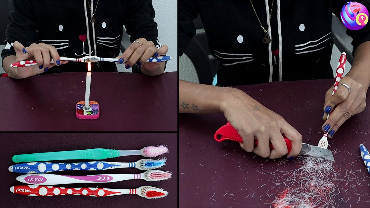How to reuse old waste toothbrush at home | Best Out Of Waste - YouTube