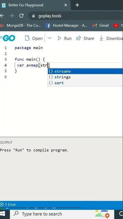 Map in Golang #shorts #malayalam #programming #golang #map #maps #coding #mfc #tutorial - YouTube