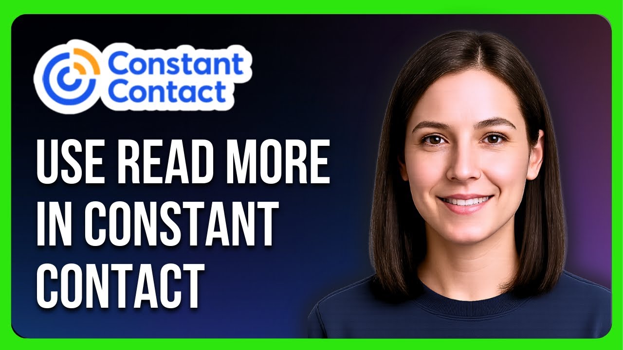 How to Use Read More in Constant Contact - YouTube