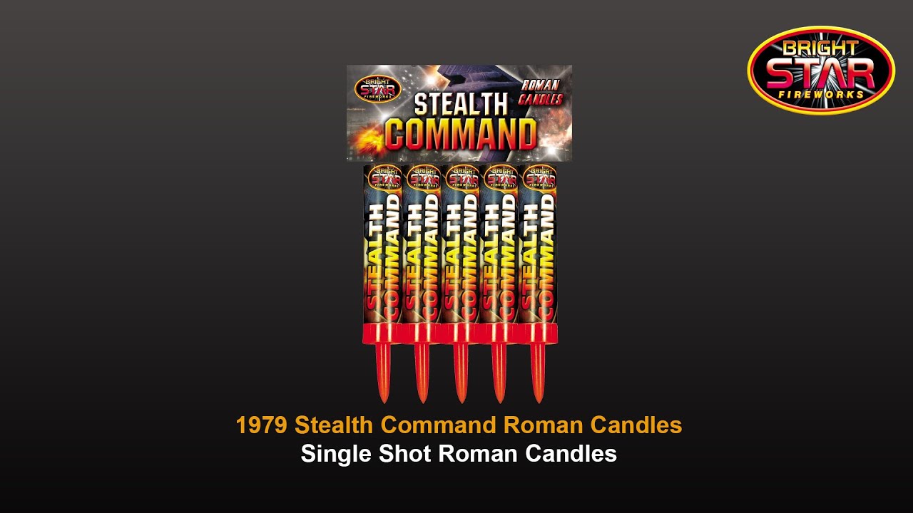 Bright Star Fireworks - 1979 Stealth Command Single Shot Roman Candles ...
