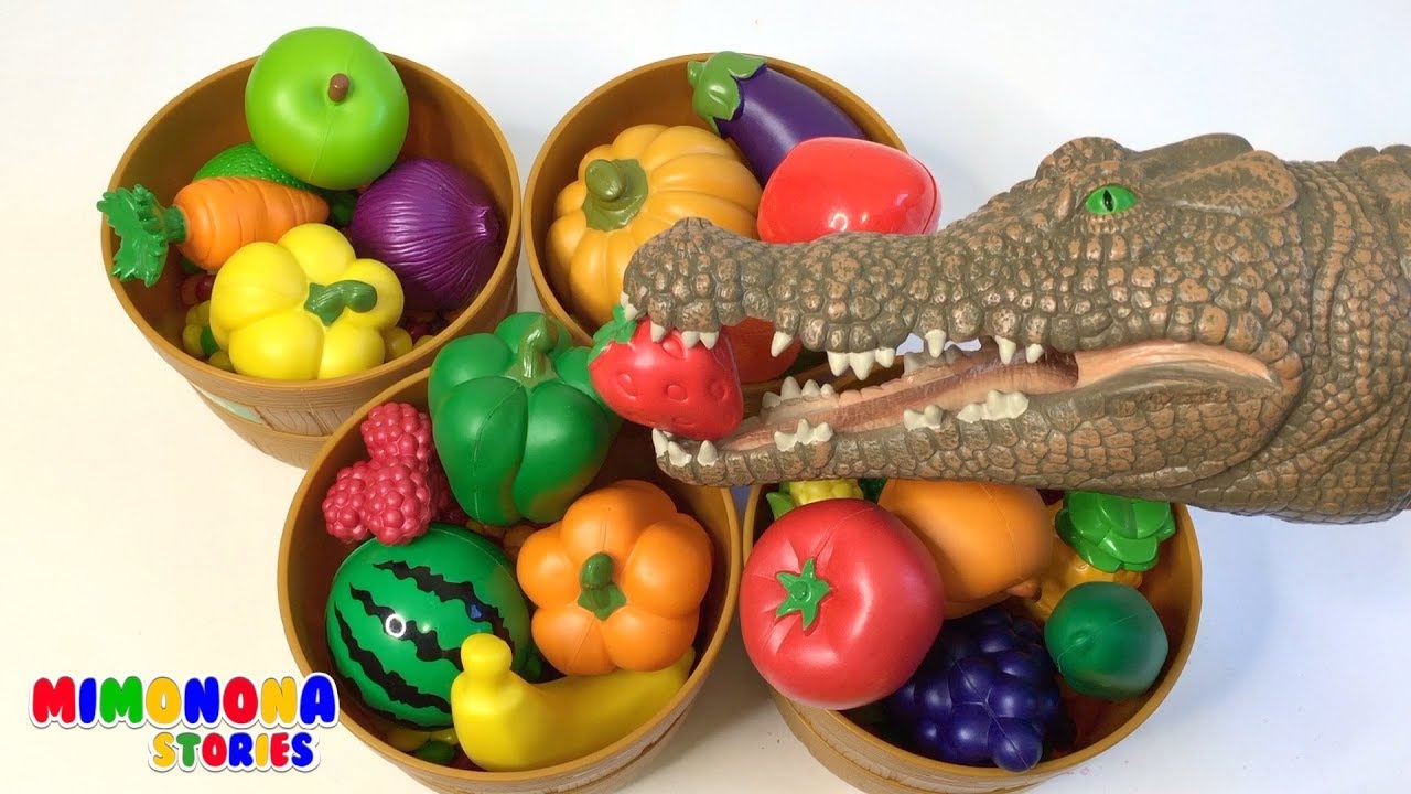 ¡Cocodrilo... A comer! Frutas y Vegetales para niños 🍇🍉 Videos ...