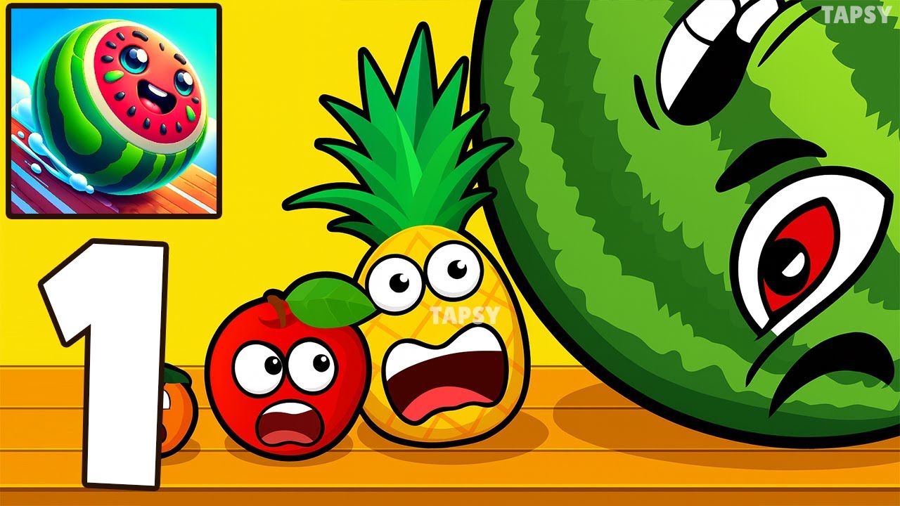 🍉Watermelon Run 3D Gameplay Walkthrough Part 1 – Satisfying Fruit ...