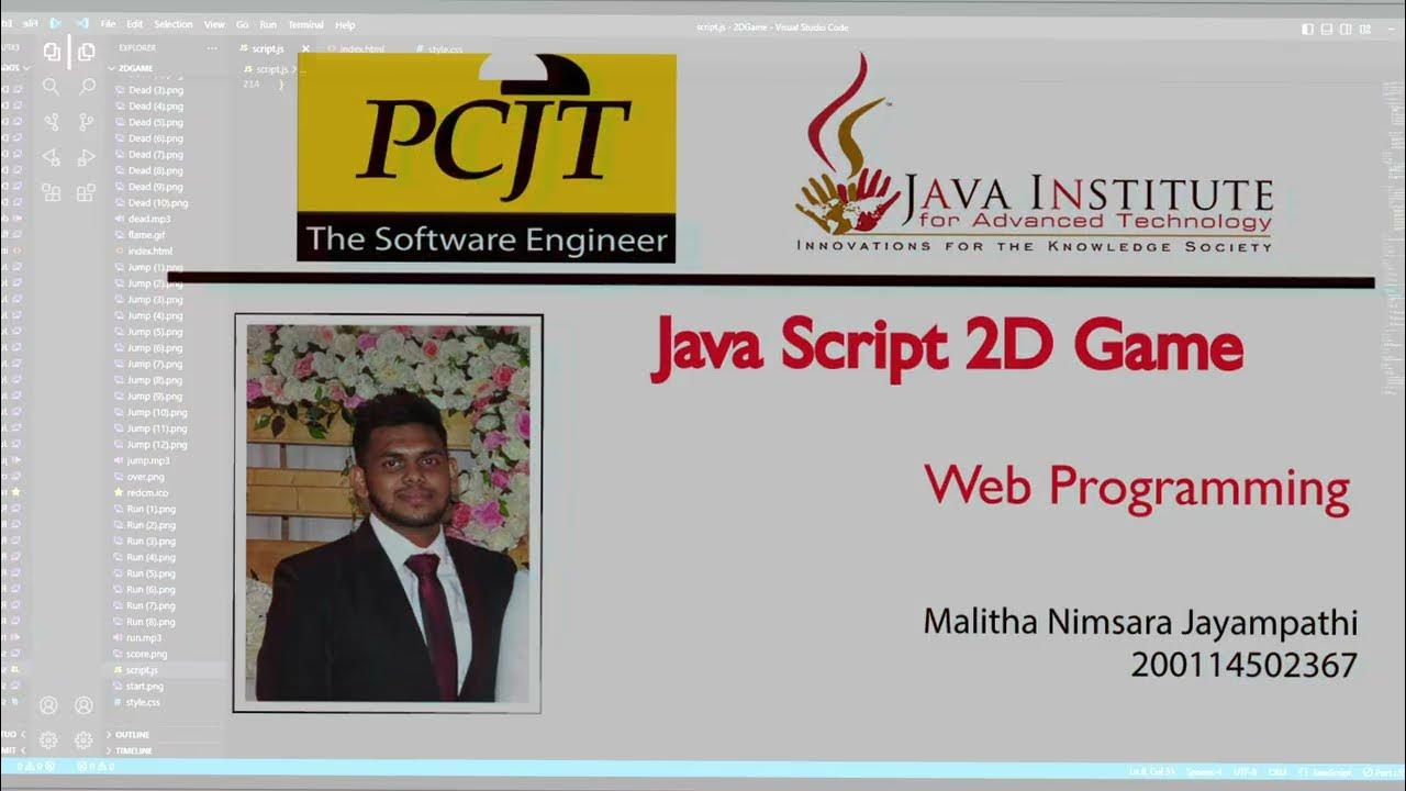 Java Script 2d Game | web programming | Malitha Nimsara Jayampathi | Java Institute - YouTube