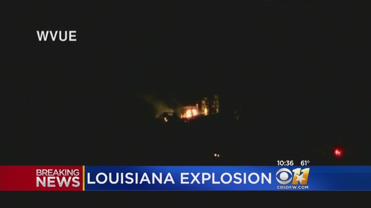 Oil Rig Explodes In Louisiana Lake, Injuries Reported - YouTube
