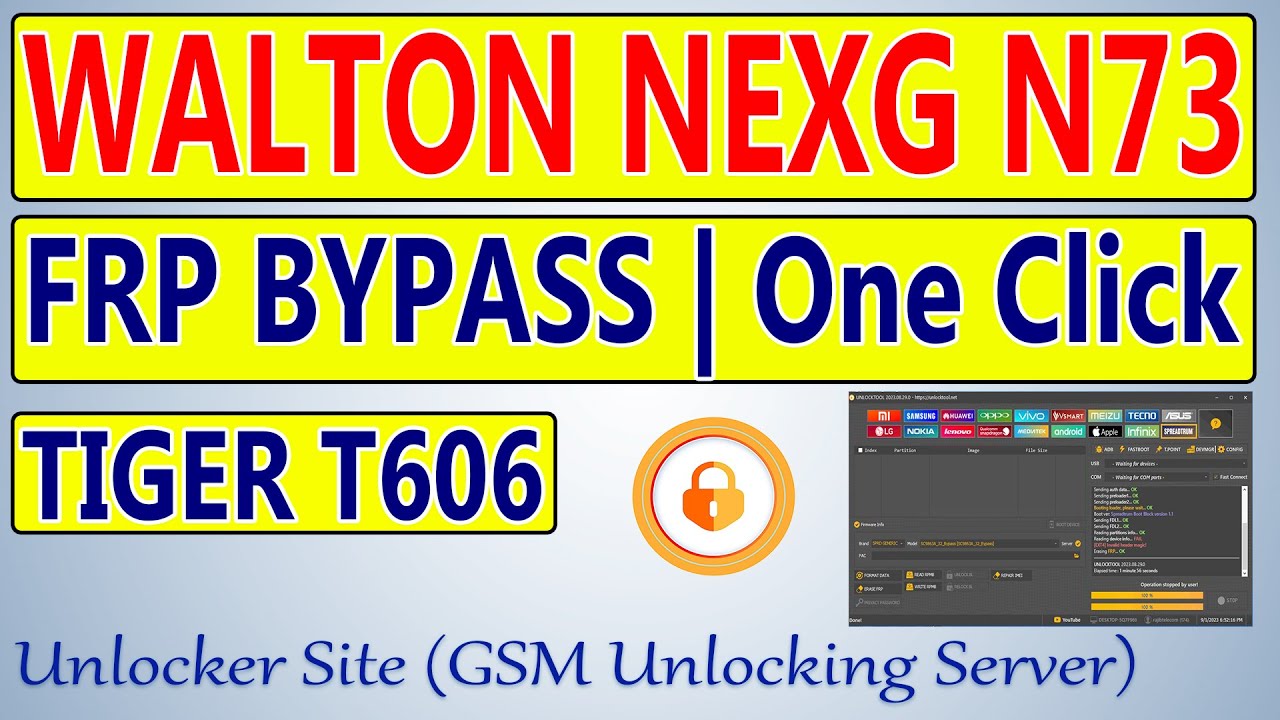 WALTON NEXG N73 FRP Bypass By Unlock Tool - YouTube