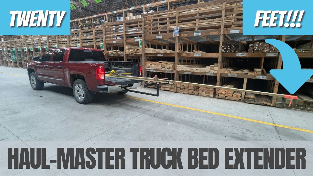 Can A ShortBed Pickup Truck Haul 20ft Materials? Harbor Freight Bed ...