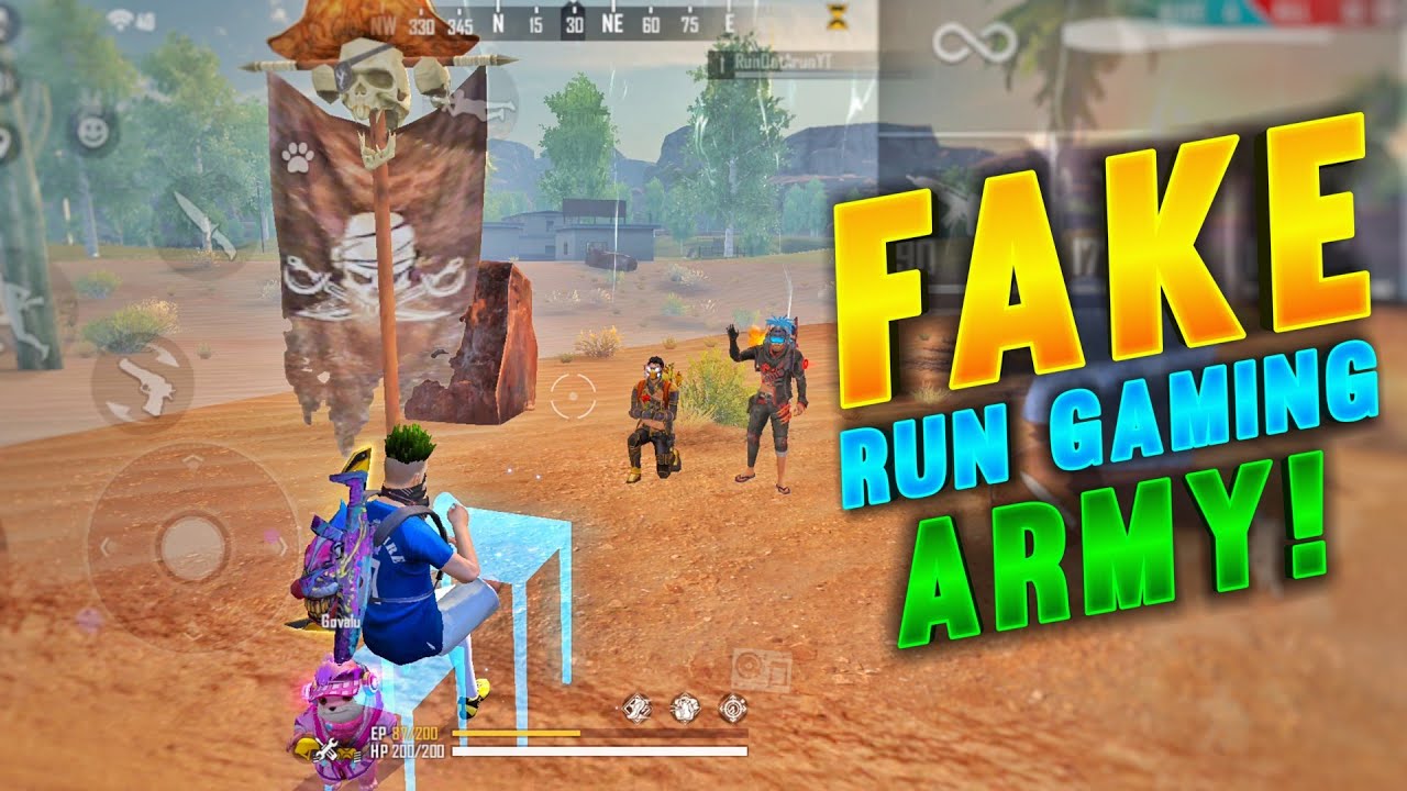 FAKE RUN GAMING ARMY😡😡😡👿 - YouTube