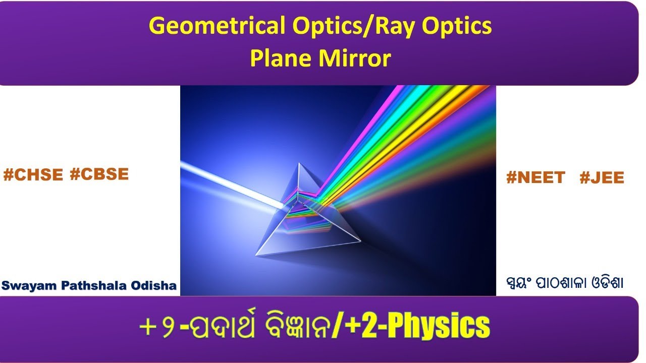 Ray Optics Part-1 - Plane mirror #CHSE #Physics +2/#Class12 - YouTube