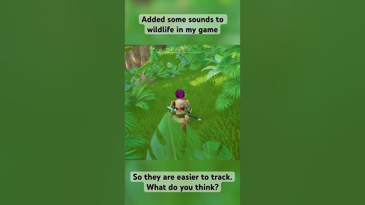 Adding sounds to wildlife in my game. What do you think? #indiegame #gamedev #gaming #devlog # ...
