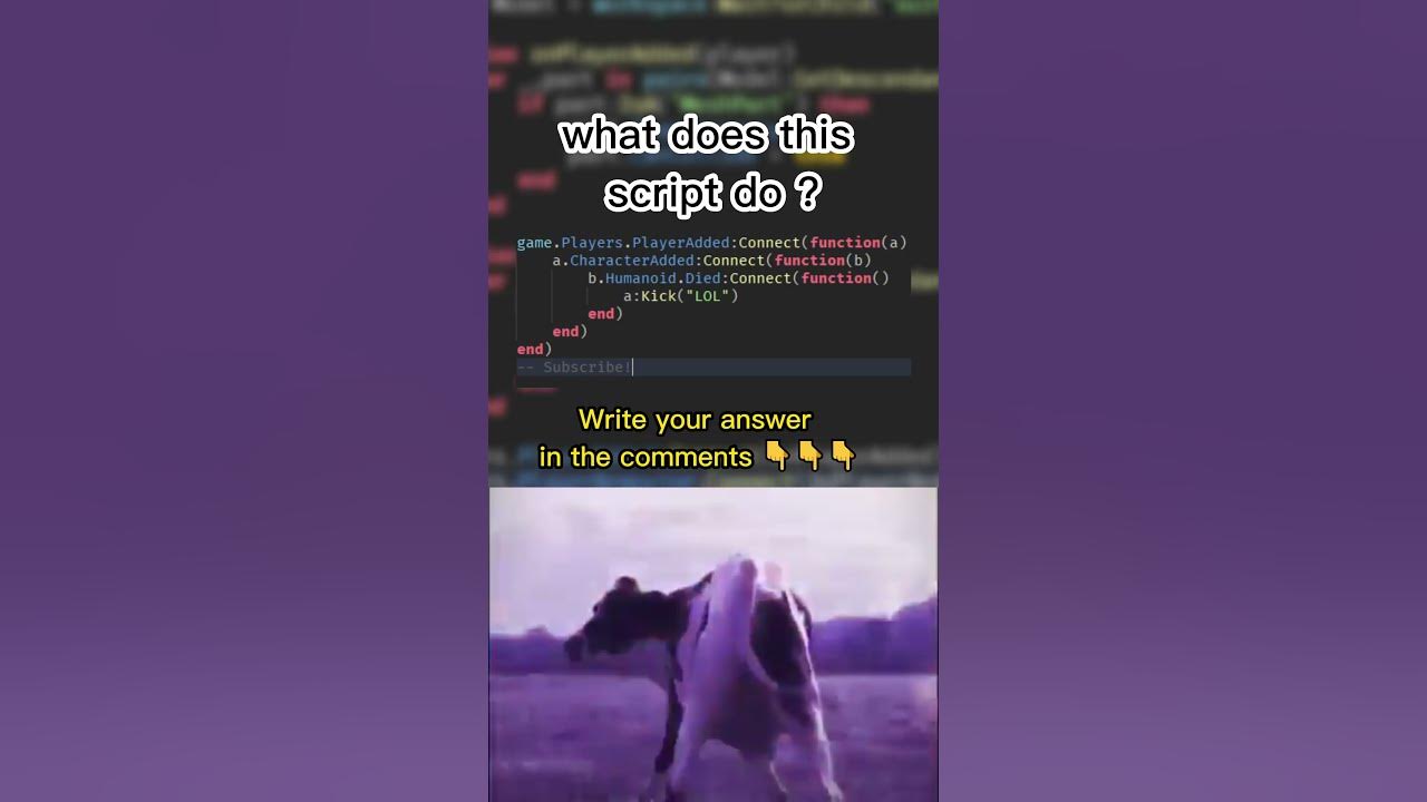 Answers in the comments👇👇👇 #lua #coding #robloxstudio #robloxgamedevelopment - YouTube