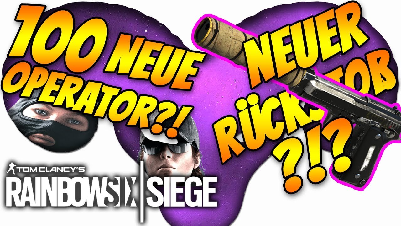 Ubisoft plant 100 neue Operator! 😱 Neues Rückstoß System, wie Counter ...