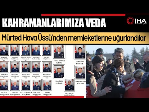 Şehitlerimiz Mürted Havalimanı’ndan Törenle Memleketlerine Uğurlandı