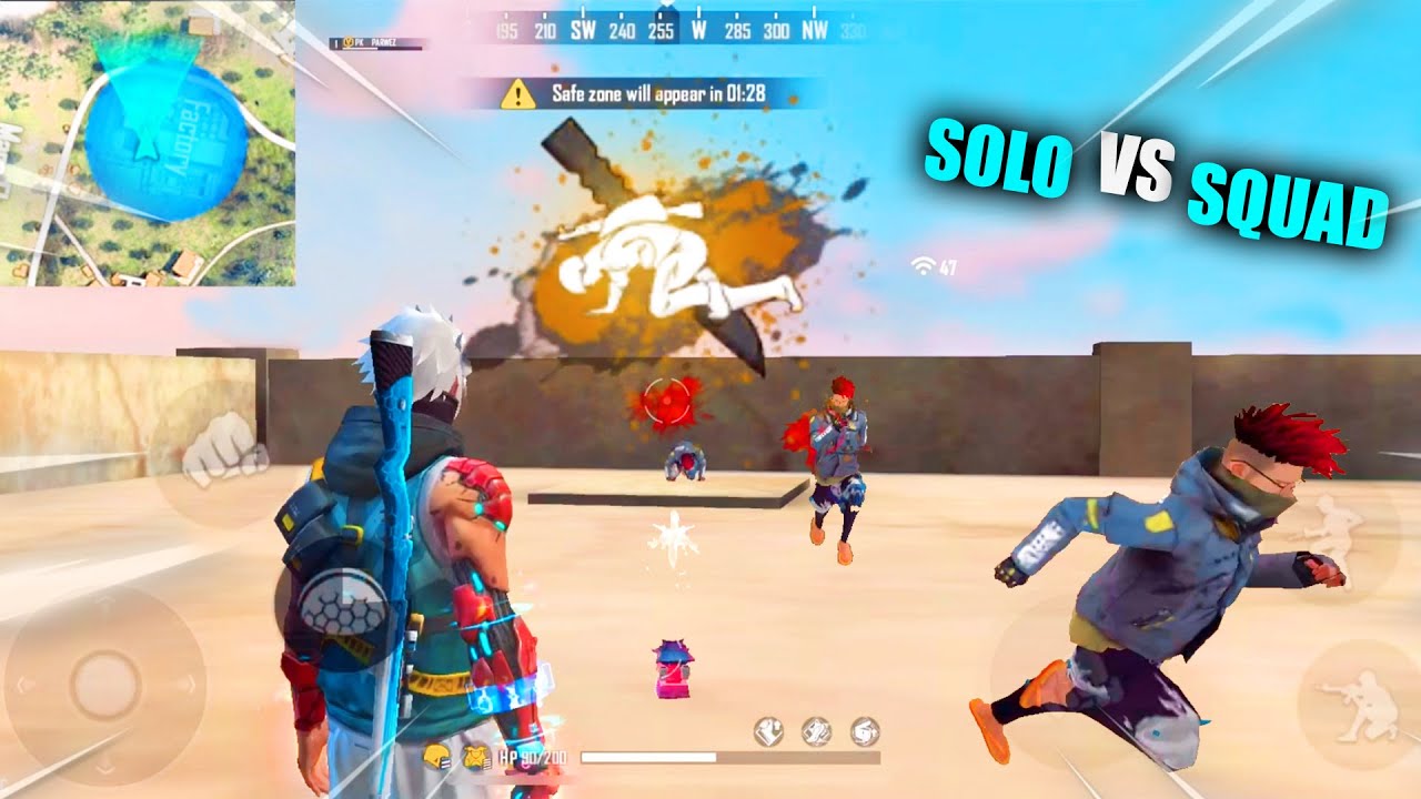 Solo vs Squad Garena Free Fire Best Gameplay Video | Garena Free Fire ...