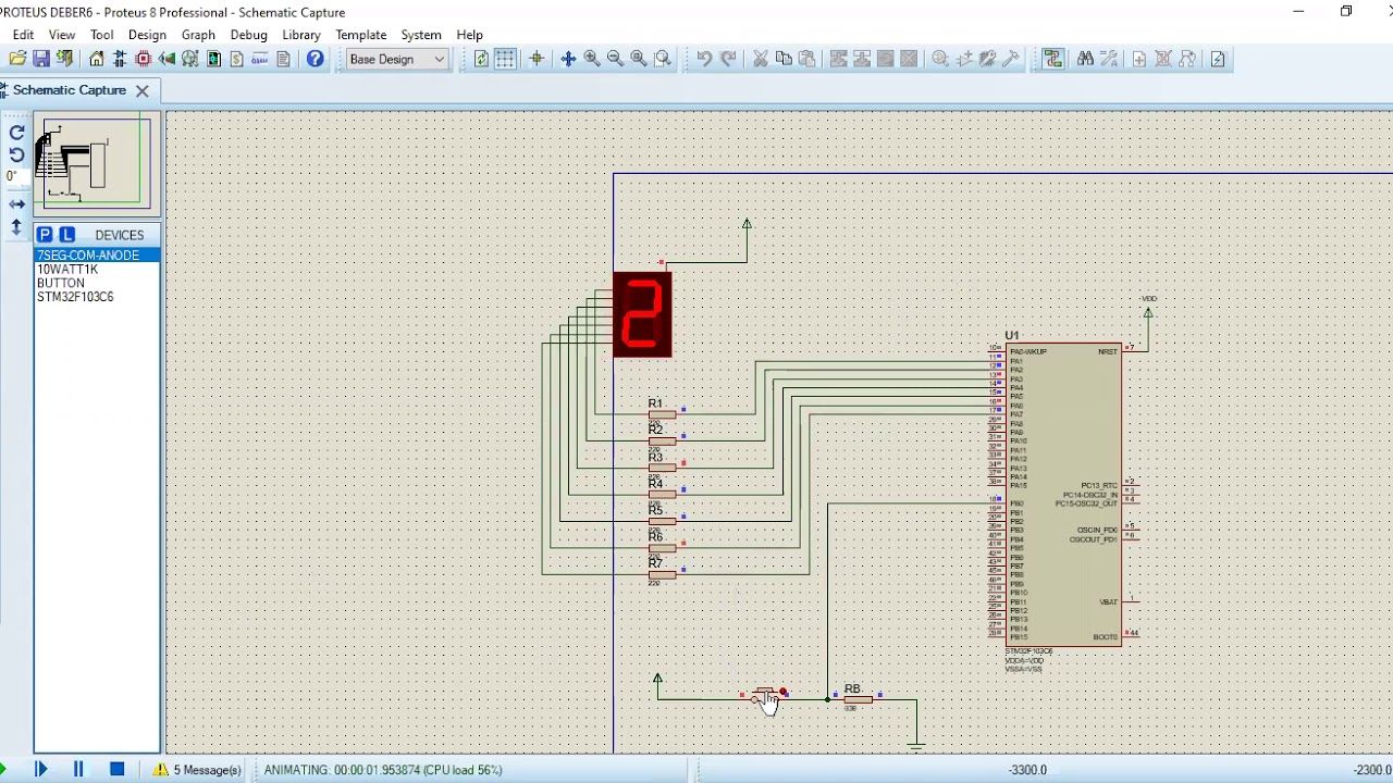 stm32 pulsador con display - YouTube