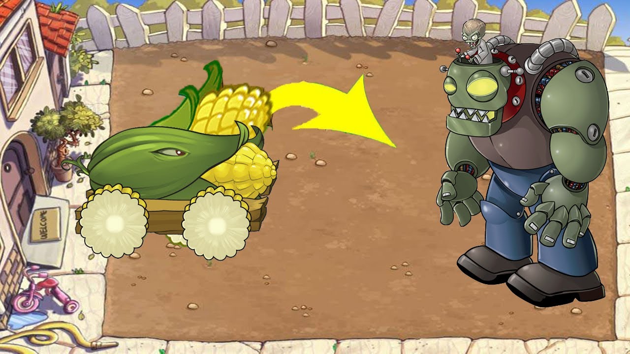 Plants vs Zombies - Cob Cannon vs 99999 Zombie PvZ Mod - YouTube