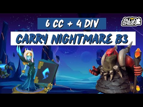 6 CC + 4 Div, Carry Nightmare B3 | Auto Chess INDONESIA - YouTube