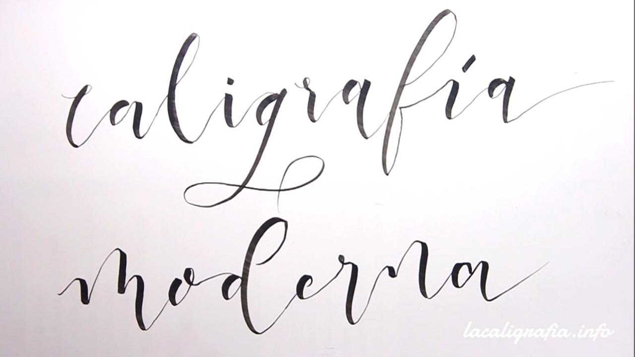 Caligrafía Moderna Tutorial - YouTube