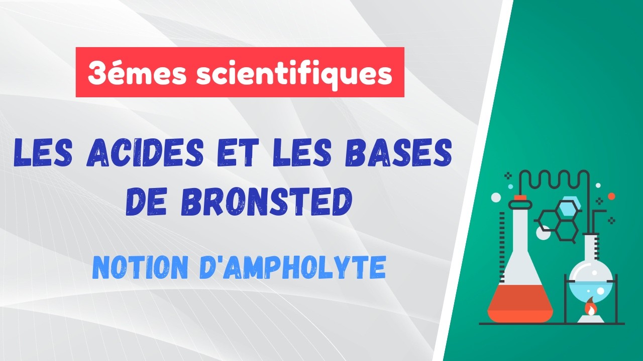 4. Les acides et les bases de Bronsted: Notion d'ampholyte - YouTube