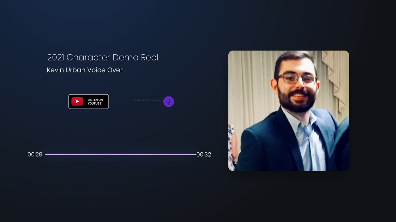 Kevin Urban 2021 Character Demo Reel - YouTube