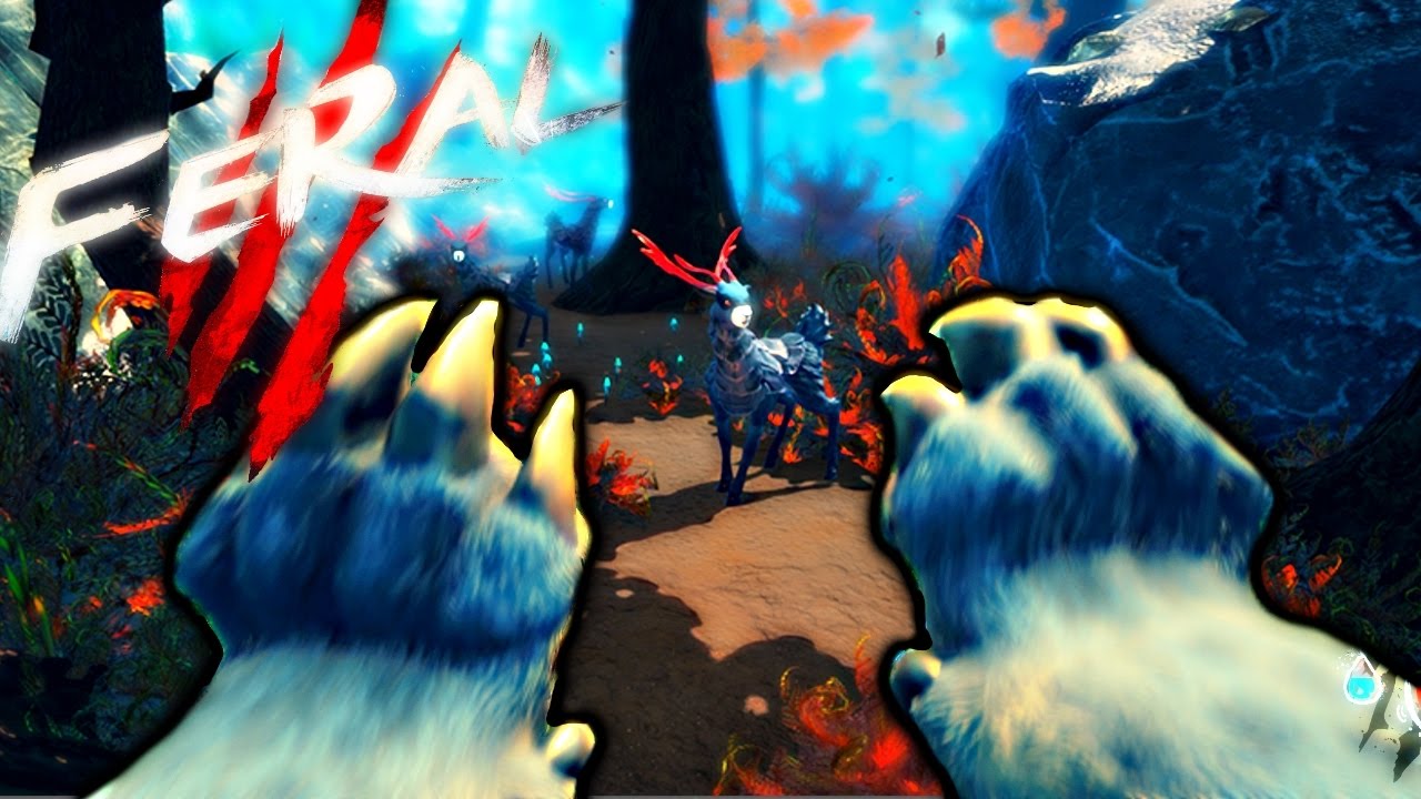 FERAL MONSTER HUNTS DEER & PROTECTS YOUNG FROM MONSTERS ( Feral Demo ...