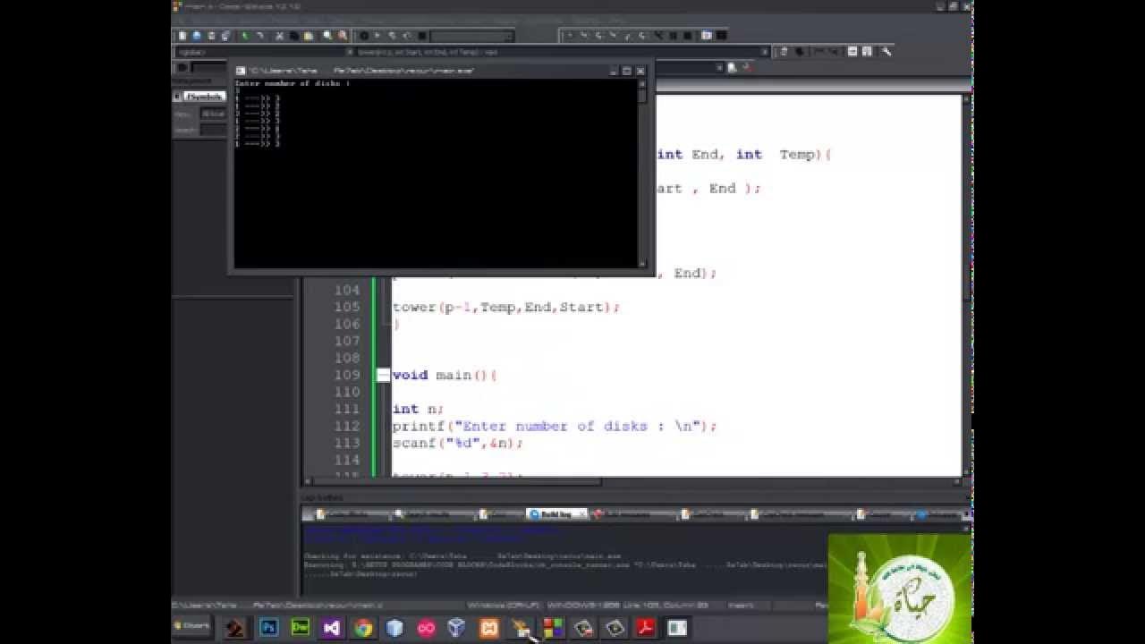 Arabic Recursion in c - YouTube