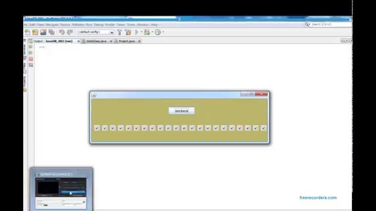 JAVA - How To Add And Check And UnCheck All JCheckBoxs Using Table In Java [ With Sourcce Code ...