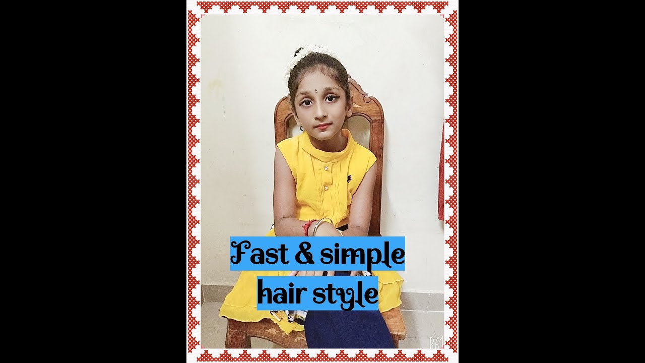 coconut shel hair style //simple hair style //Quick hairstyle - YouTube