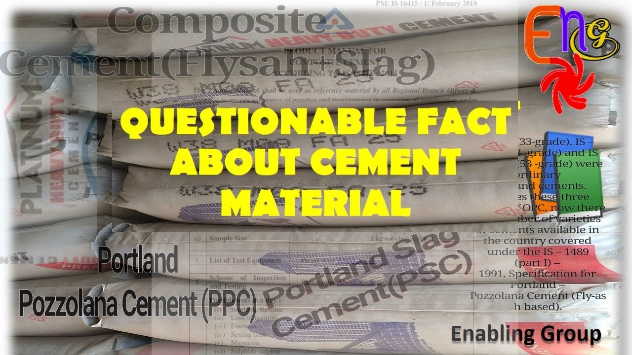 QUESTIONABLE FACT ABOUT CEMENT MATERIAL - YouTube