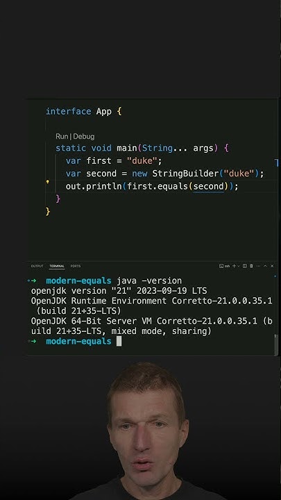 A Modern Equals Implementation Java Shorts Coding Airhacks Youtube